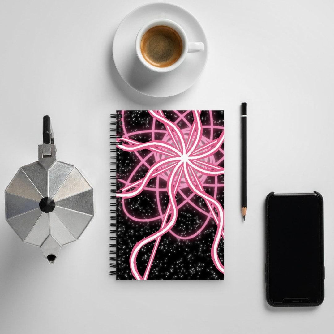 Look Into the Light Pink Spiral Notebook - Etsy