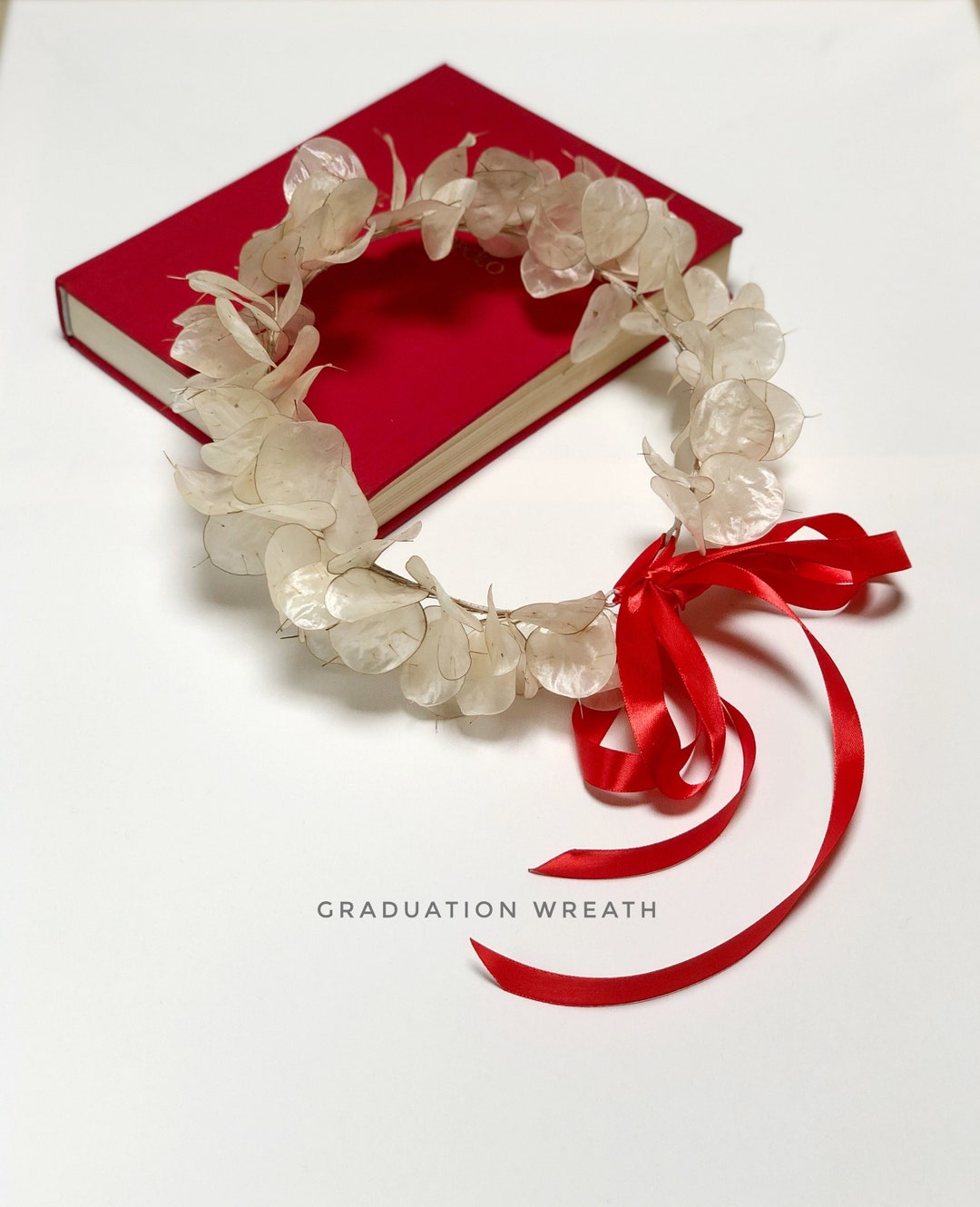 Dried Lunaria Graduation Crown, Money Plant, Bridal Headpiece - Etsy