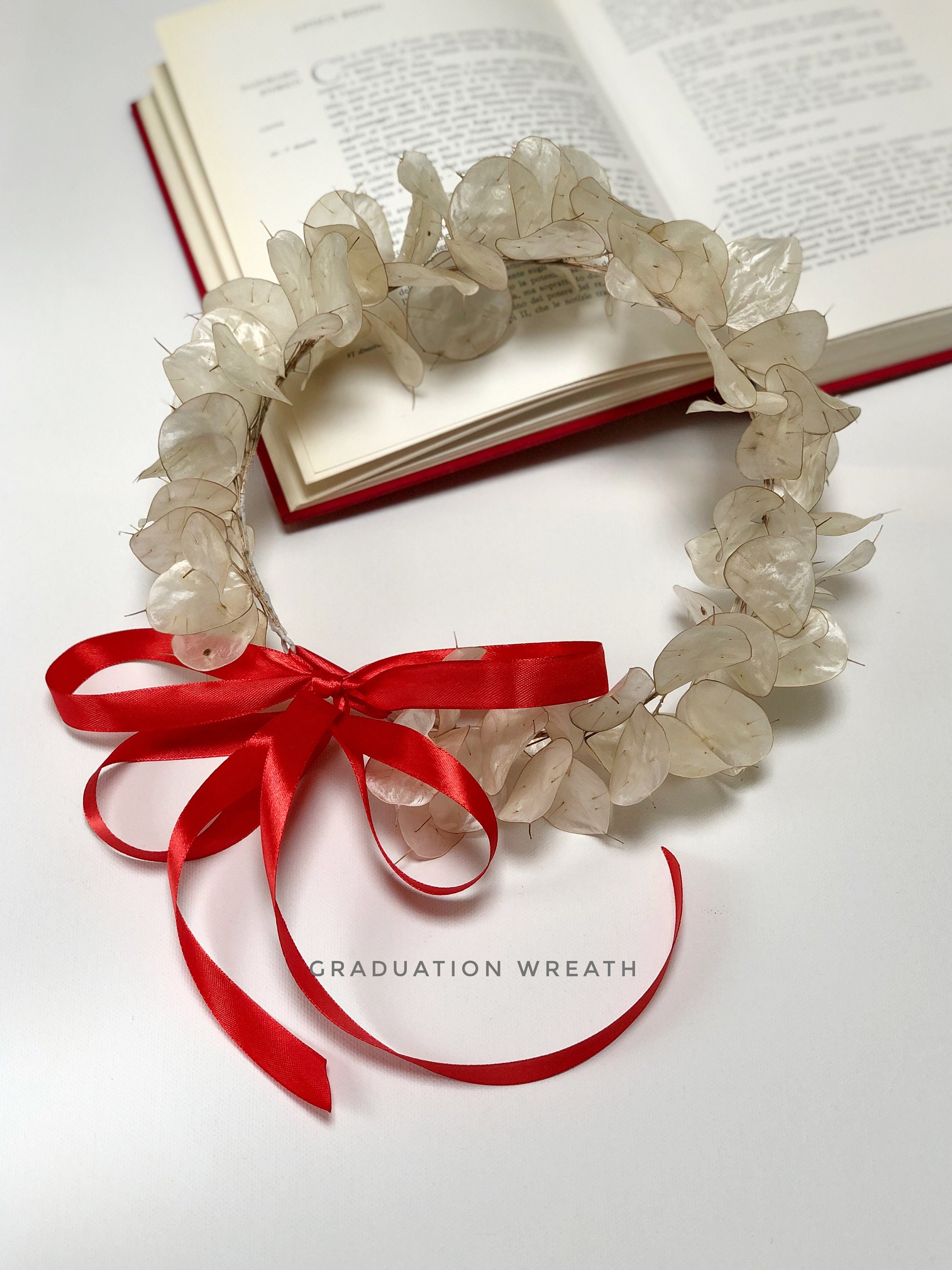 Dried Lunaria Graduation Crown, Money Plant, Bridal Headpiece - Etsy