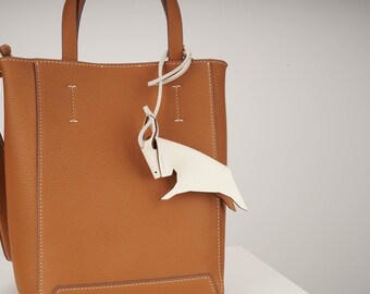 Leather Bag Charm - Etsy