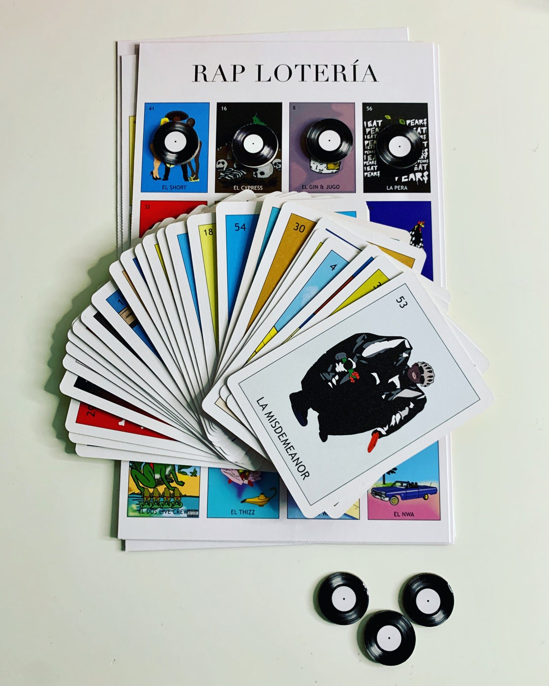 Rap Lotería™ Game / Hip-hop Lotería Parody Gift / Lotería Parody / Hip ...