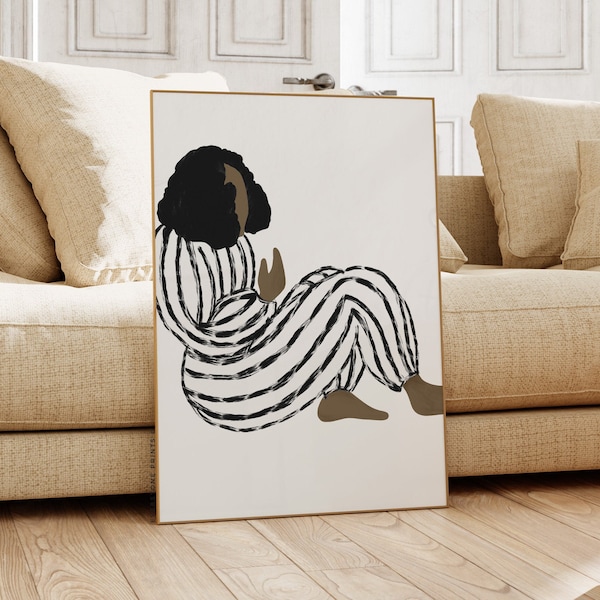 Abstract Women Print - Etsy