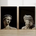 Set of 2 Greek Statue Art | Greek Mythology Print, Sculpture Art, Greek ...