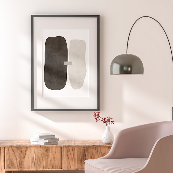 Neutral Abstract Art - Etsy