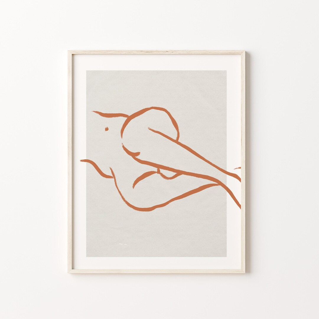 Female Body Print Line Art Abstract Woman Print Female - Etsy