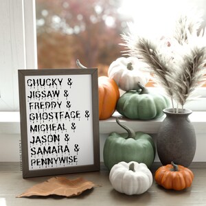 Horror Movie Names Art | Halloween Printable, Halloween Art, Spooky Art ...