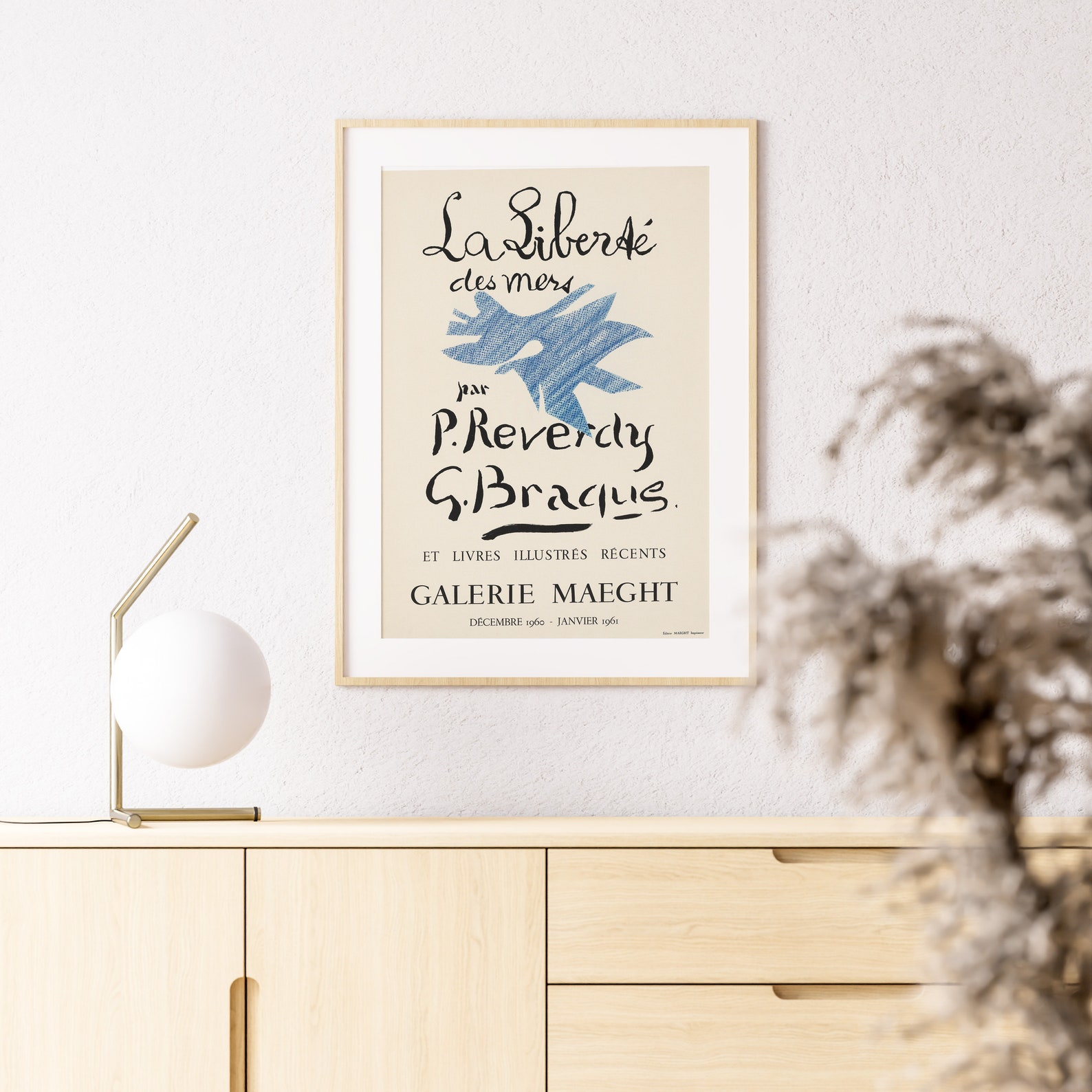 LA LIBERTE Vintage Poster, George Barque Poster, French Painters Art ...