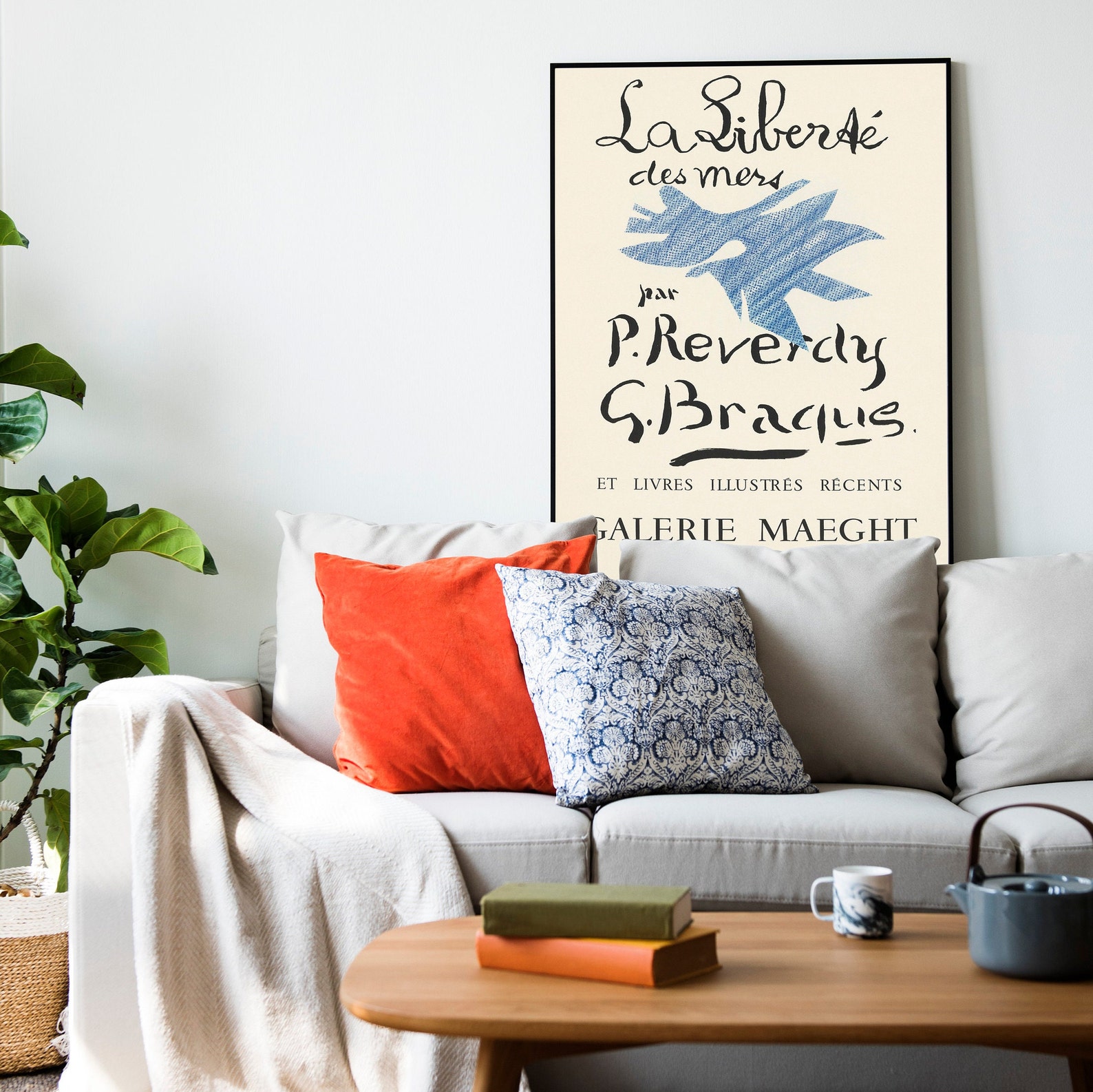 LA LIBERTE Vintage Poster, George Barque Poster, French Painters Art ...