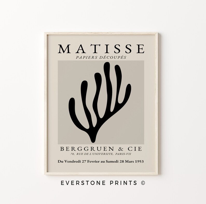 Matisse Exhibition Poster Set of 3 Matisse Wall Art Mid - Etsy