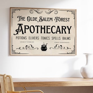Halloween Apothecary Art | Halloween Wall Art | Halloween Poster ...