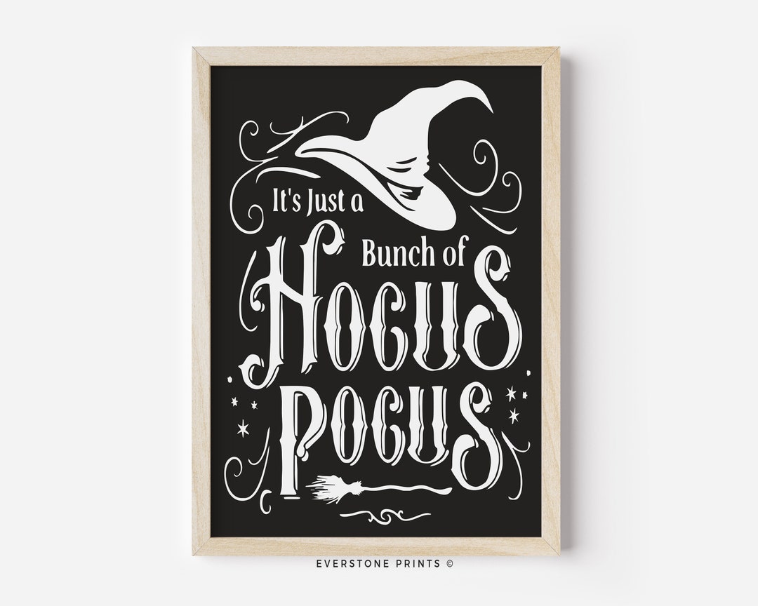 Hocus Pocus Wall Art | Halloween Wall Art | Witchy Art | Halloween ...