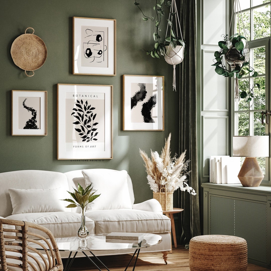 Abstract Gallery Wall Set | Modern Wall Art Set, Abstract Wall Print ...