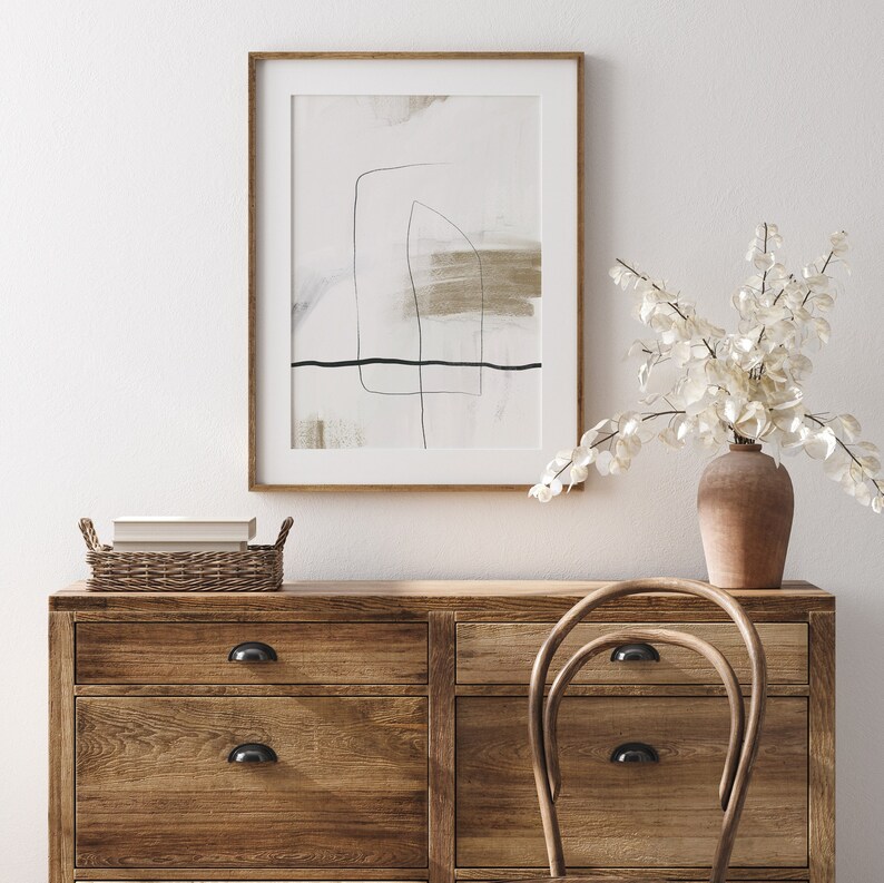 Modern Abstract Neutral Abstract Wall Art Abstract Neutral - Etsy