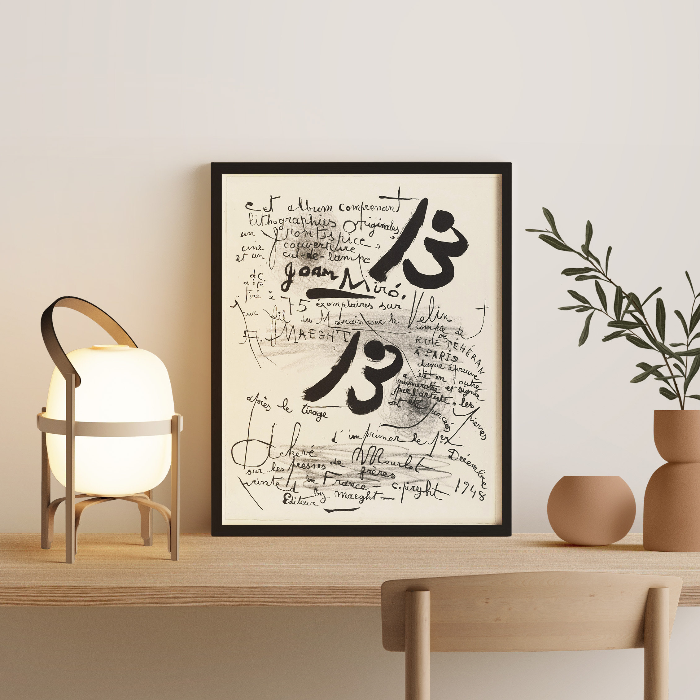 Joan Miro Album 13 Print | Joan Miro Poster, Exhibition Art Print ...
