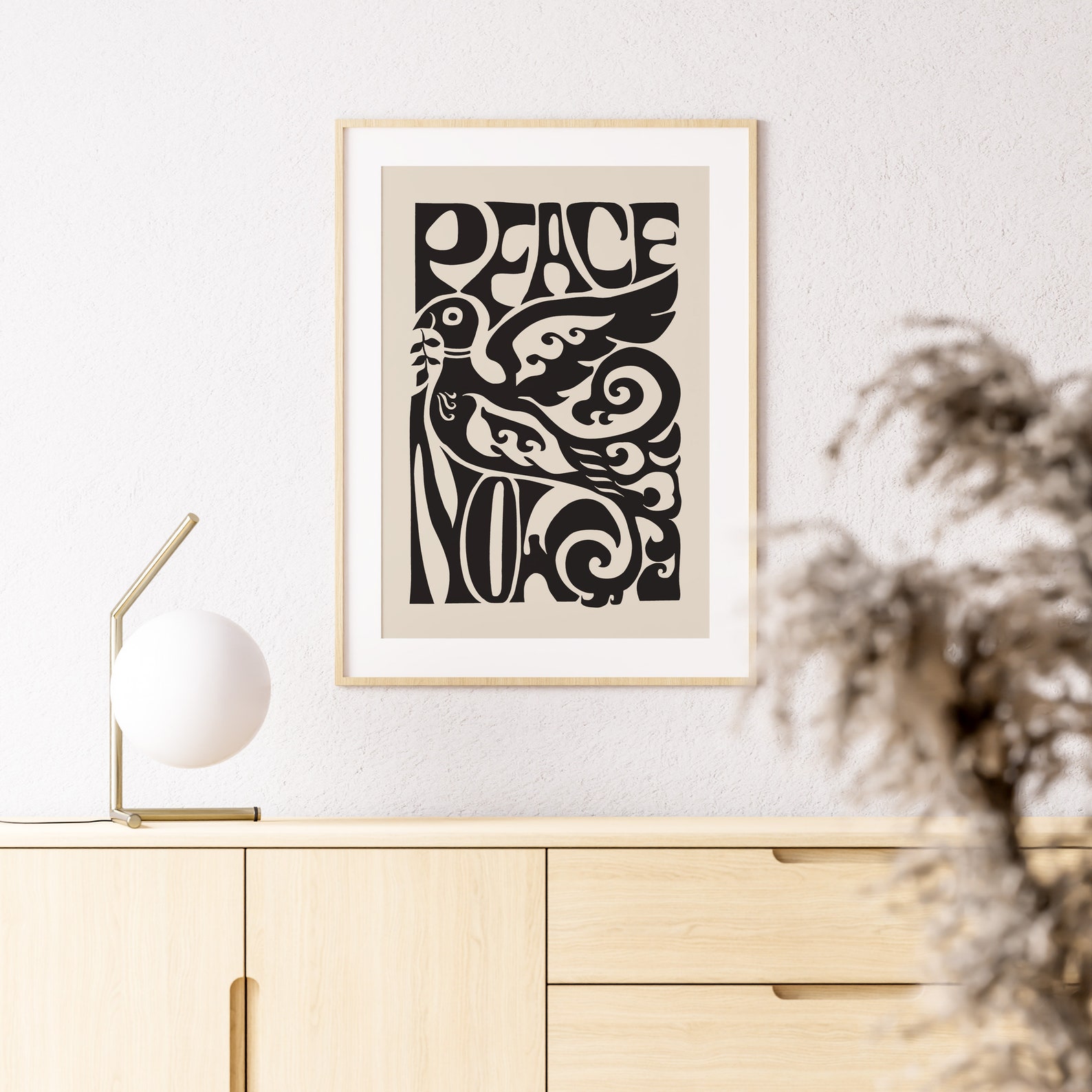 Peace Now Print Dove of Peace Poster Groovy Wall Art - Etsy