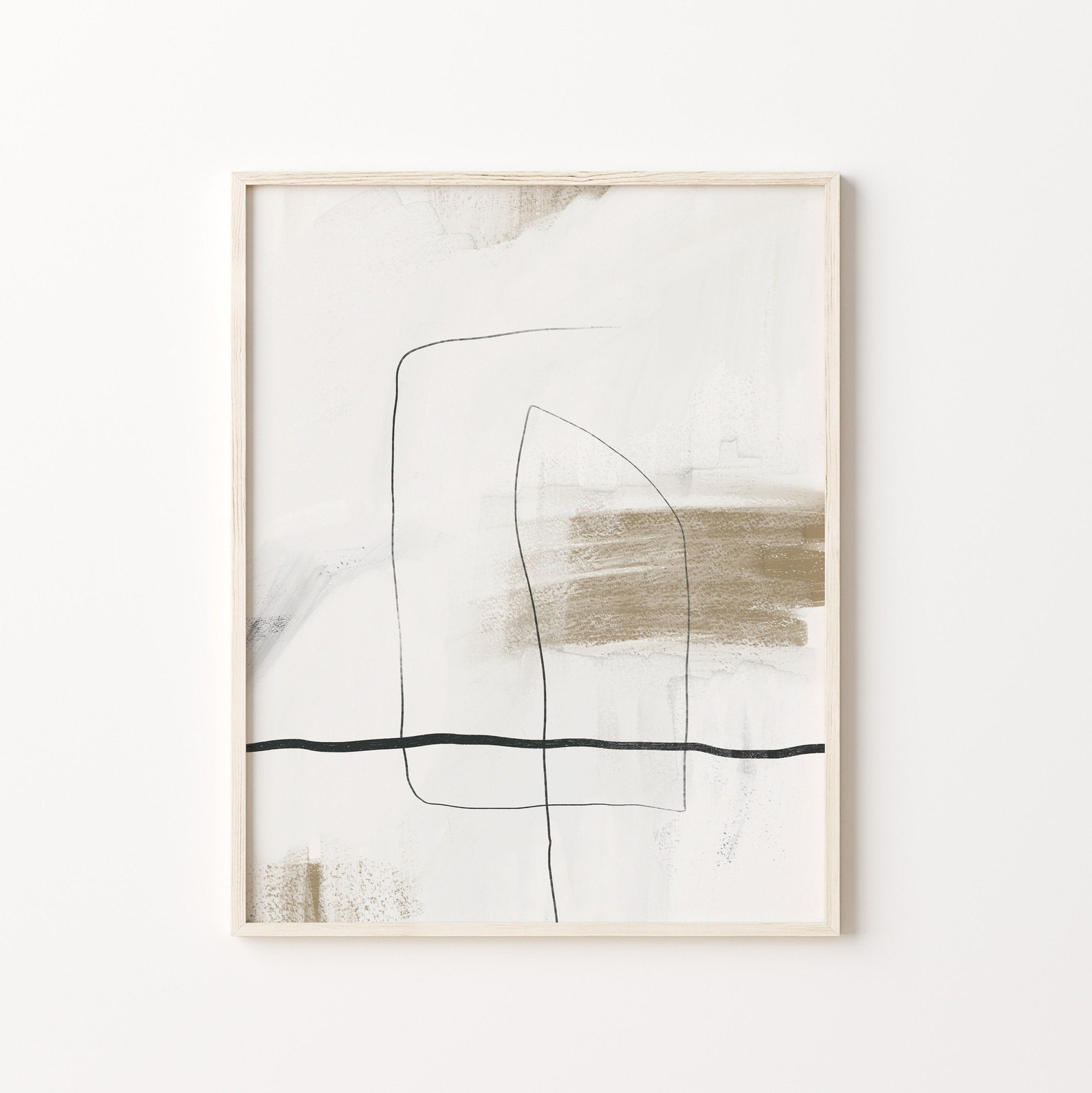 Modern Abstract Neutral Abstract Wall Art Abstract Neutral - Etsy