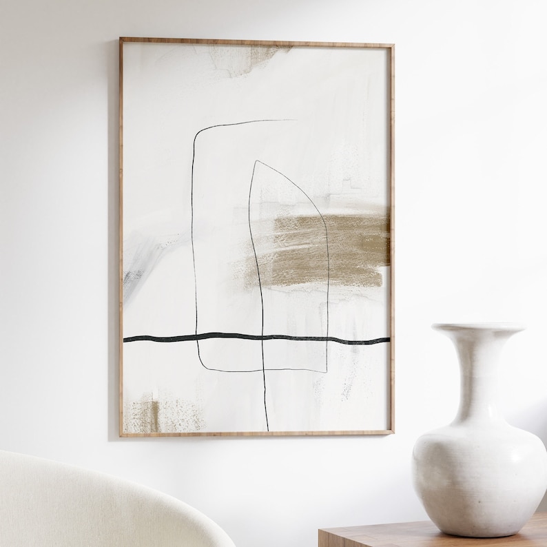 Modern Abstract Neutral Abstract Wall Art Abstract Neutral - Etsy