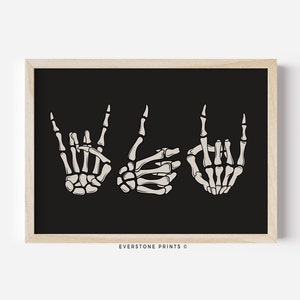 Skeleton Hands Halloween Art | Skeleton Art, Halloween Art Prints ...
