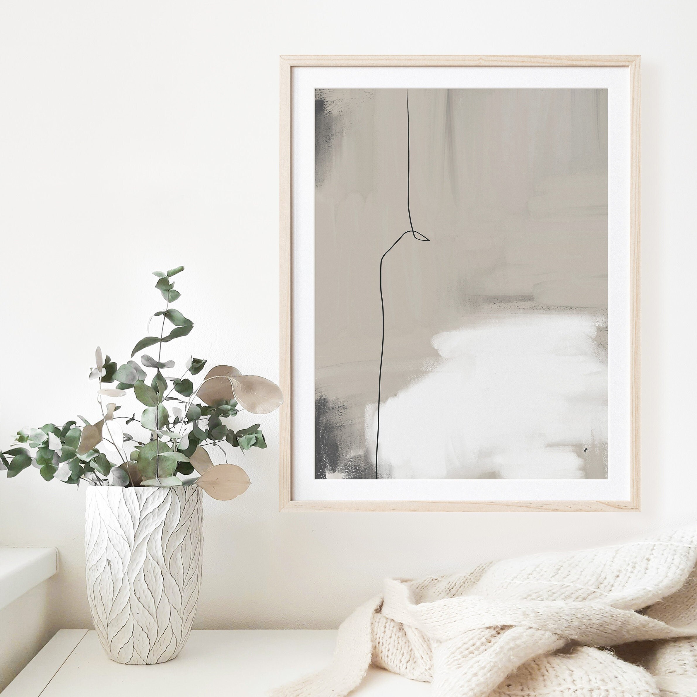 Modern Abstract Neutral | Abstract Wall Art, Abstract Neutral Art ...