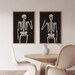Skeleton Wall Set of 2 Halloween Wall Art Halloween - Etsy