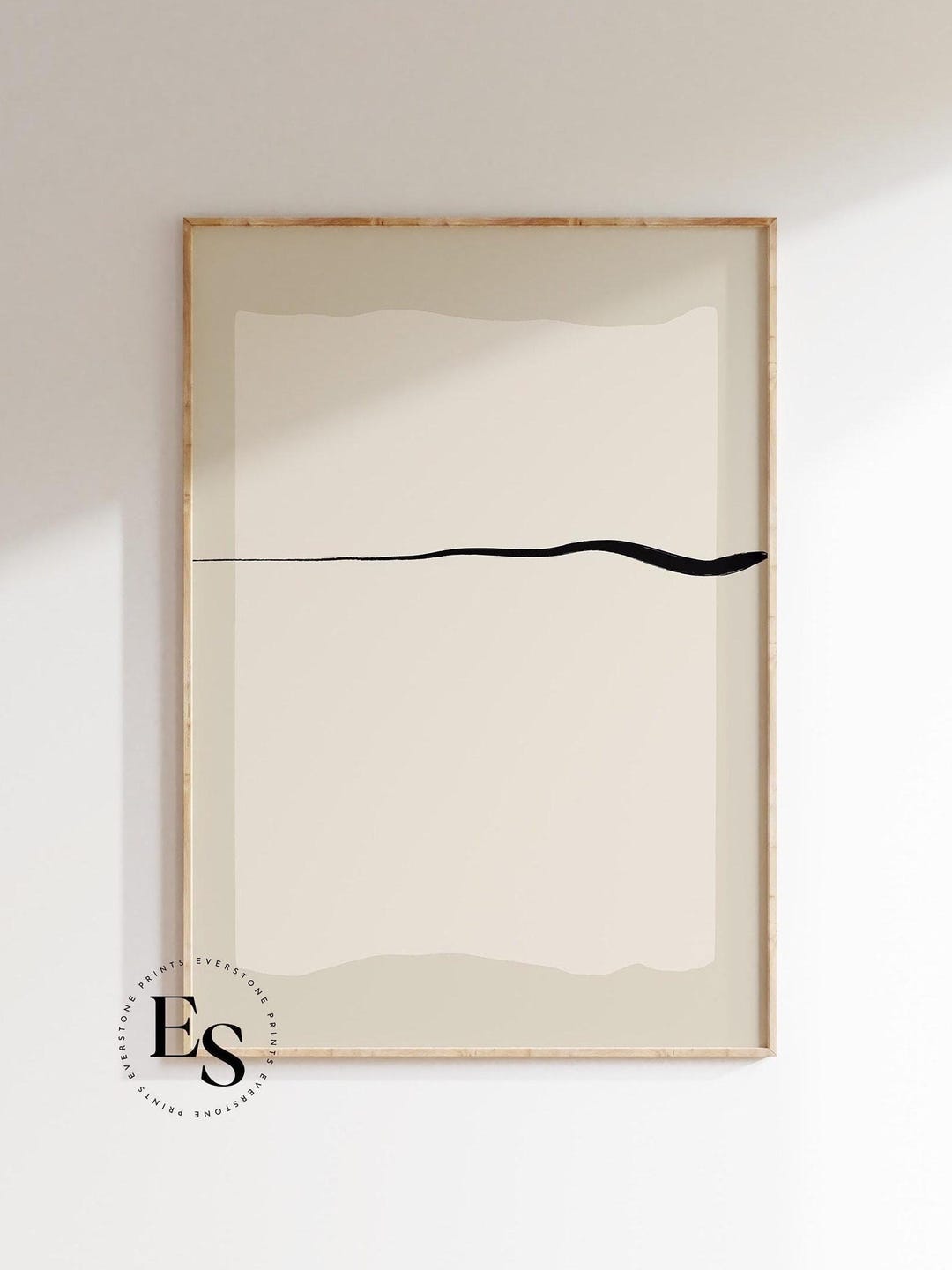 Simple Line Print, Abstract Modern Art, Neutral Modern, Bohemian Decor ...
