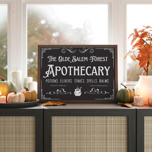 Apothecary Sign Art | Halloween Printable | Halloween Poster | Witchy ...