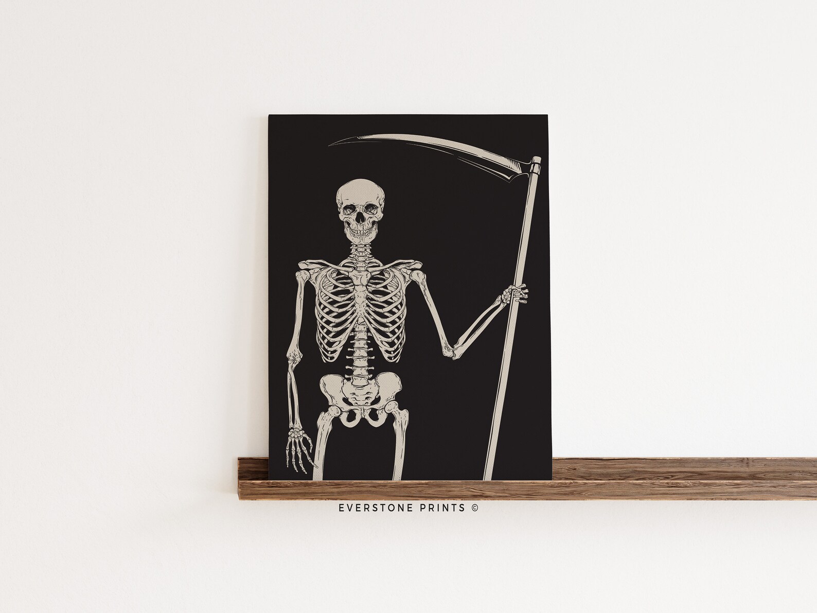 Skeleton Wall Prints | Halloween Wall Art | Halloween Printables ...