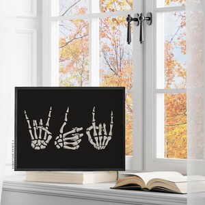 Skeleton Hands Halloween Art | Skeleton Art, Halloween Art Prints ...