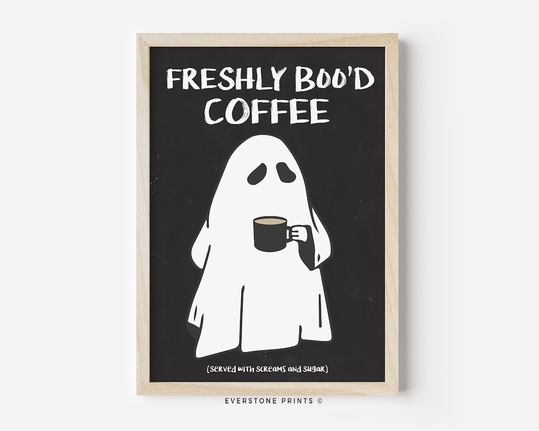 Freshly Boo’d Coffee | Halloween Coffee, Halloween Kitchen Art, Coffee ...