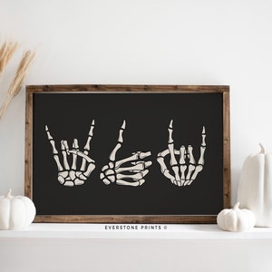 Skeleton Hands Halloween Art | Skeleton Art, Halloween Art Prints ...