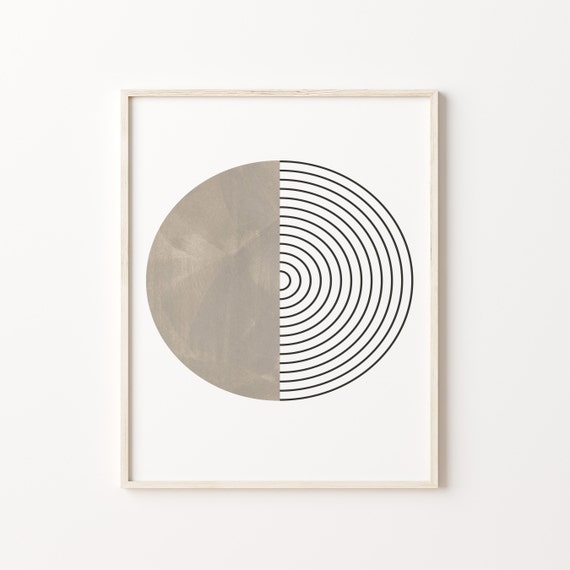 Geometric Abstract Art Print Gallery Wall Art Mid Century - Etsy