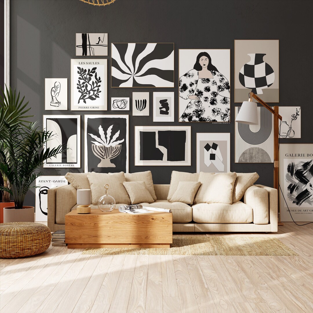 Modern Gallery Wall Set | Set of 15+ Printables, Mega Bundle Set ...