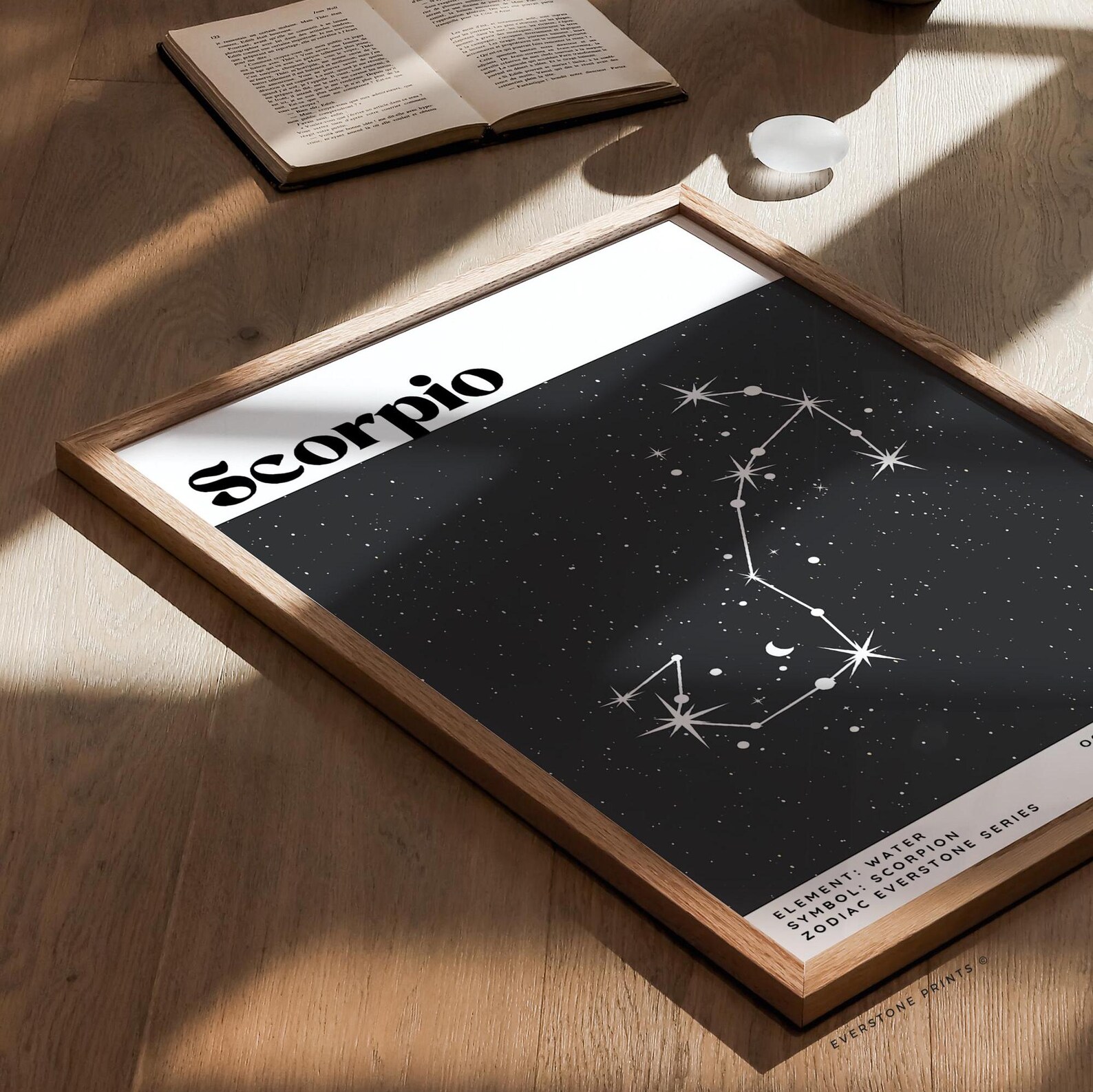 Scorpio Poster | Zodiac Scorpio Print, Retro Wall Decor, Digital ...