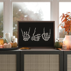 Skeleton Hands Halloween Art | Skeleton Art, Halloween Art Prints ...