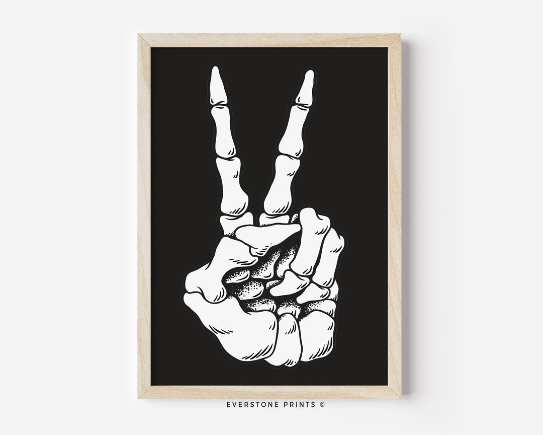 Skeleton Hand Wall Art | Halloween Wall Art | Witchy Wall Art | Spooky ...