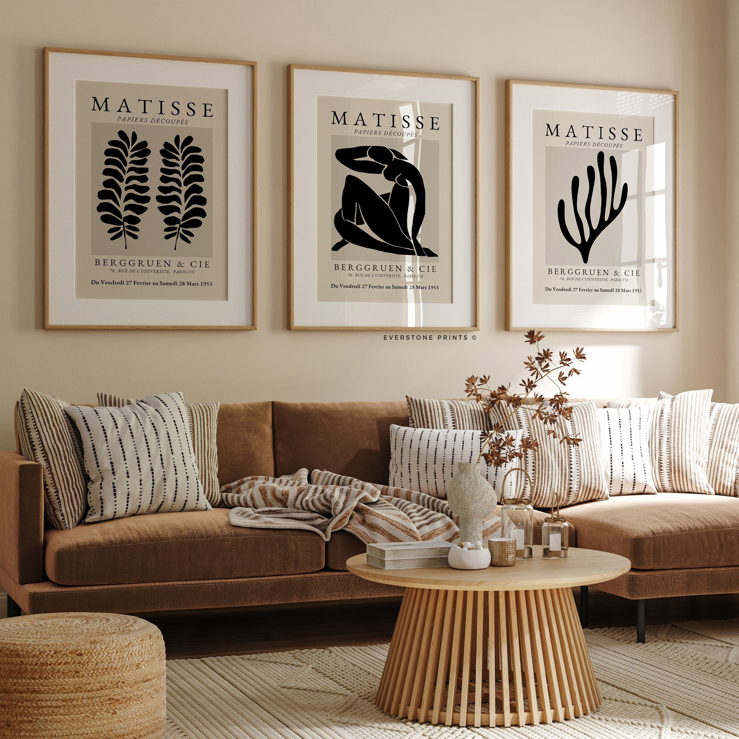 Matisse Exhibition Poster Set of 3 | Matisse Wall Art, Mid Century Wall ...