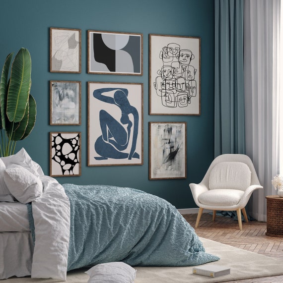 Gallery Wall Set Abstract Wall Art Bundle Print Set - Etsy