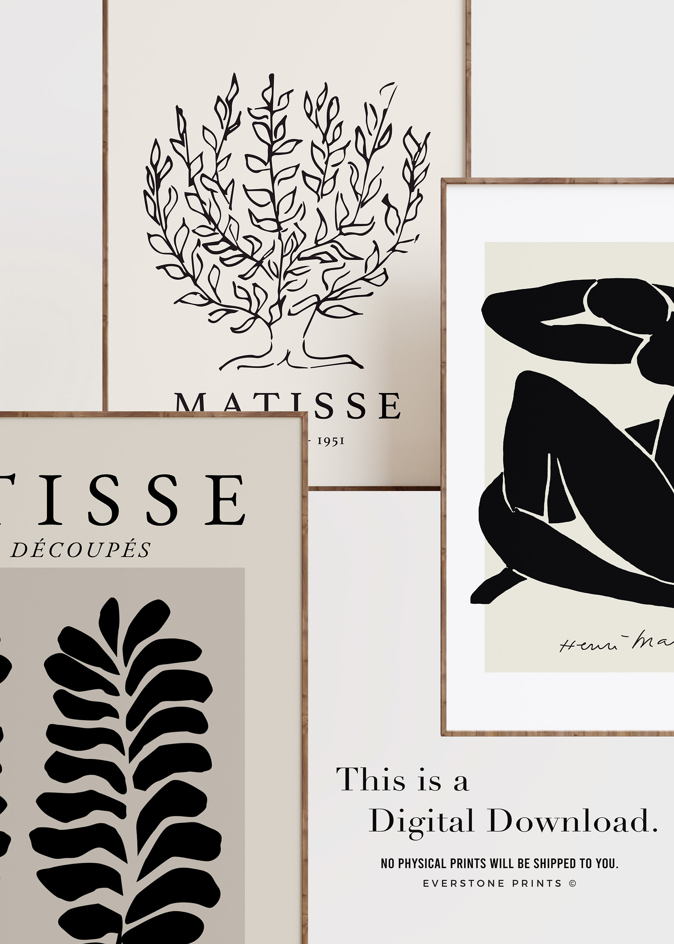 Henri Matisse Poster Set of 3 | Mid Century Art, Exhibition Poster ...