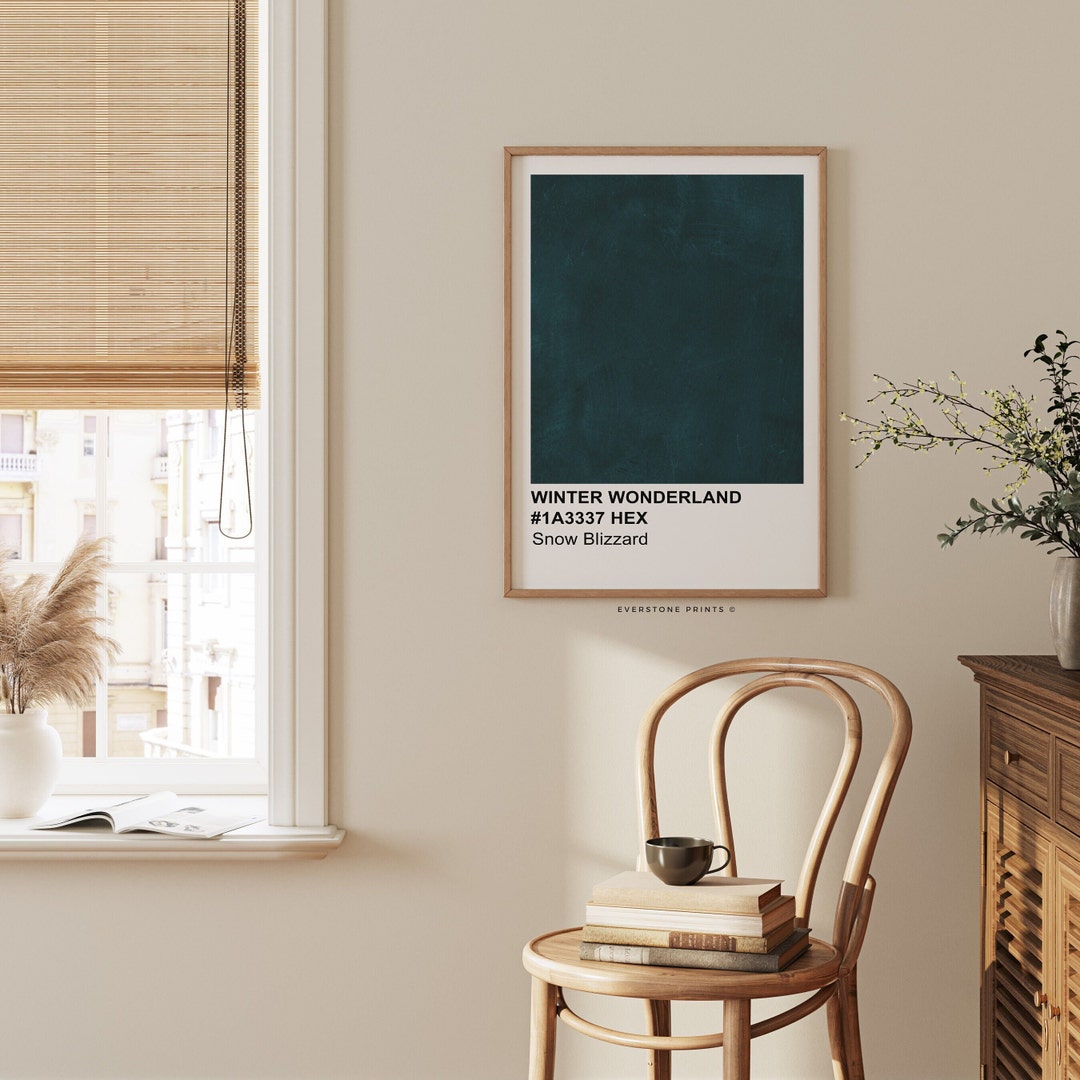 Winter Wonderland Print | Christmas Art, Festive Holiday Decor, Color ...