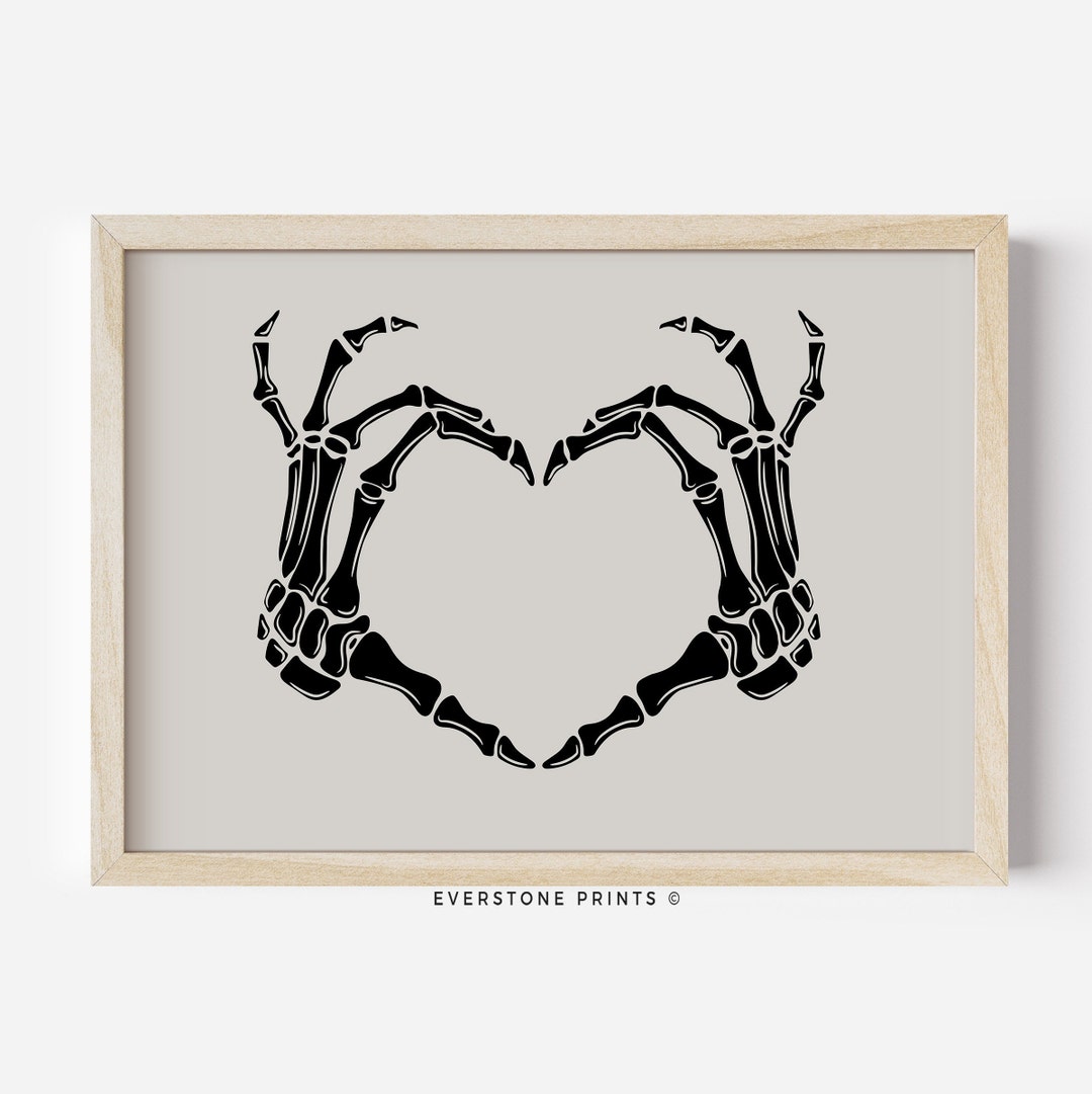 Skeleton Hands Wall Art | Halloween Wall Art | Witchy Wall Art | Spooky ...