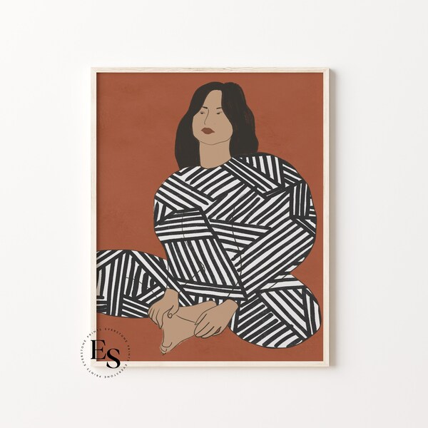 Abstract Female Figure - Etsy