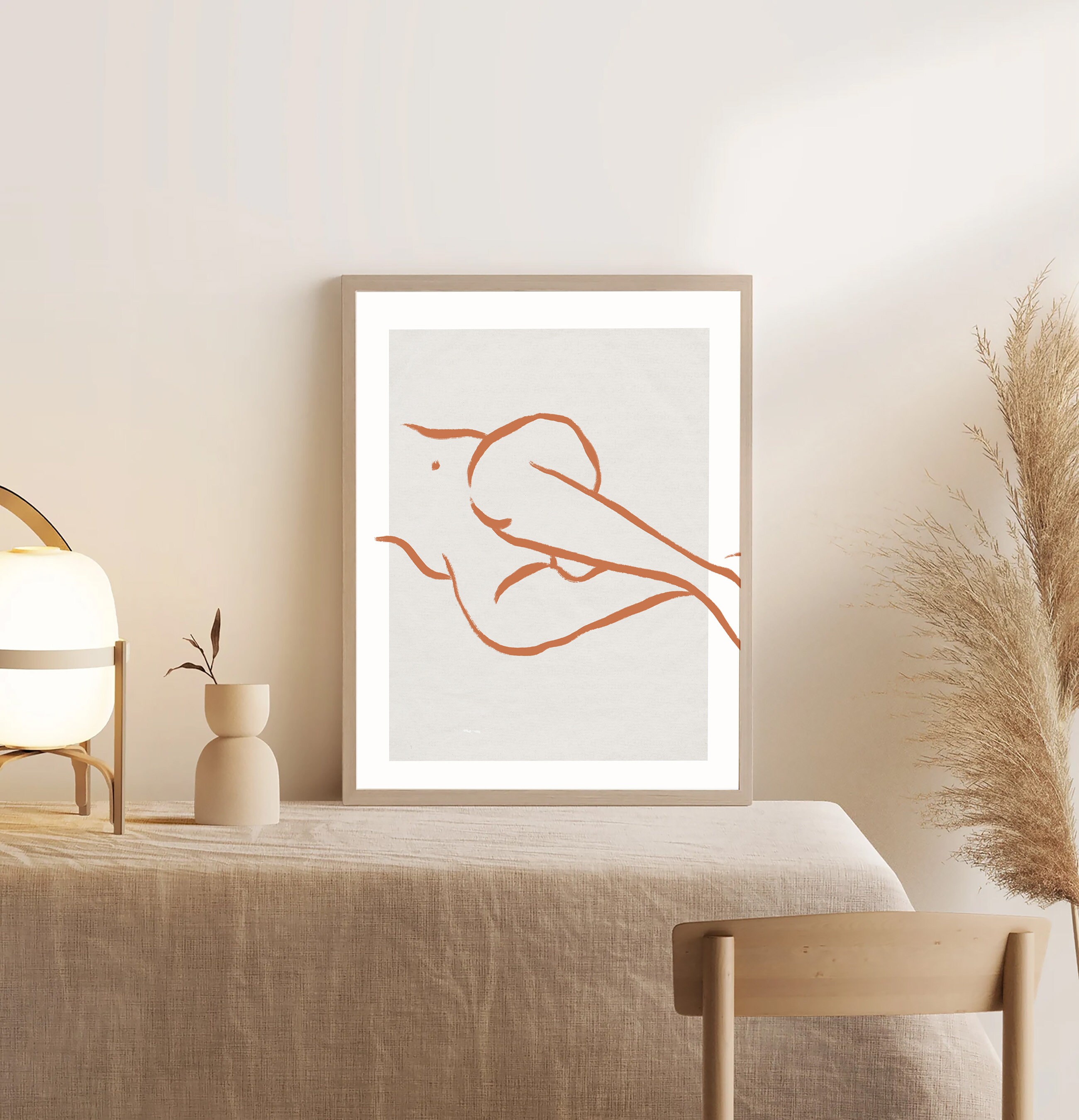 Female Body Print Line Art Abstract Woman Print Female - Etsy