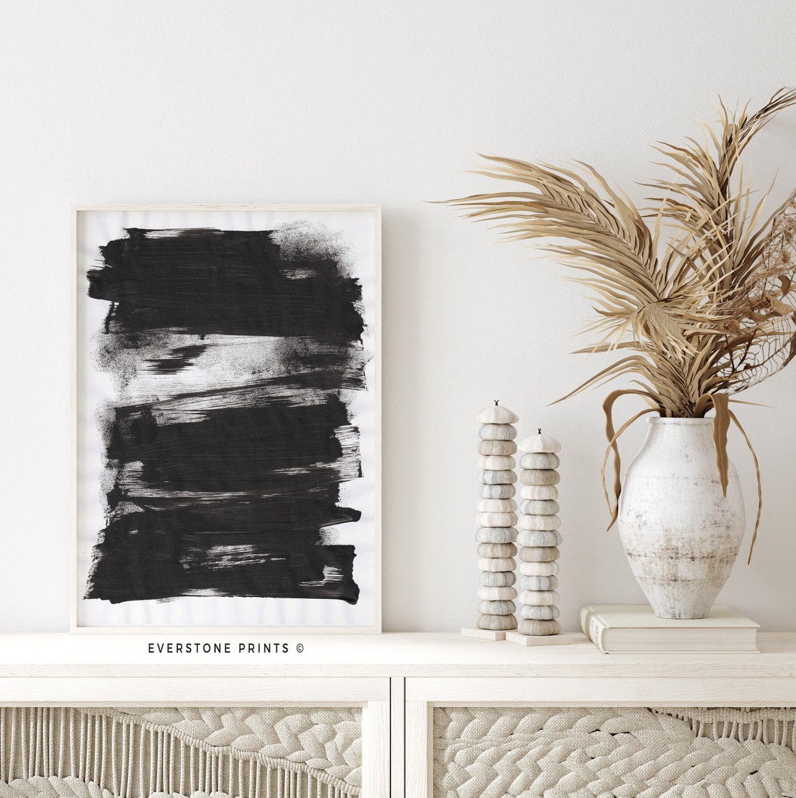 Black Abstract Wall Art | Abstract Painting, Modern Abstract Art ...