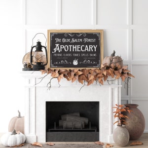 Apothecary Sign Art | Halloween Printable | Halloween Poster | Witchy ...