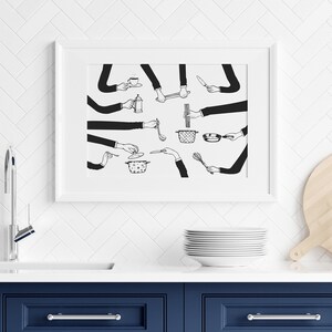 Cooking Hands Print Kitchen Wall Art Chef Print Kitchen - Etsy