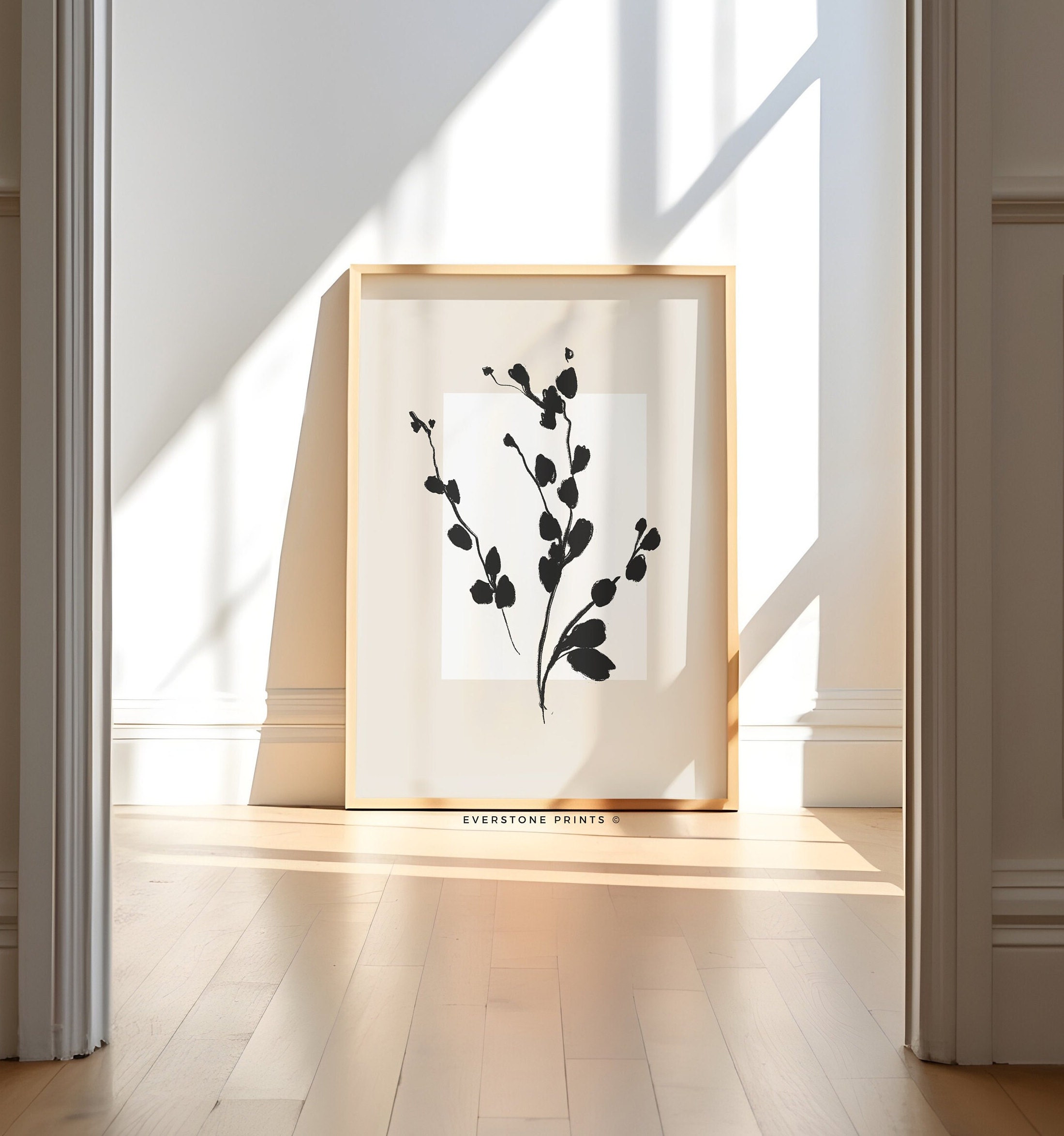 Abstract Floral Print, Abstract Botanical Poster, Modern Flower Print ...
