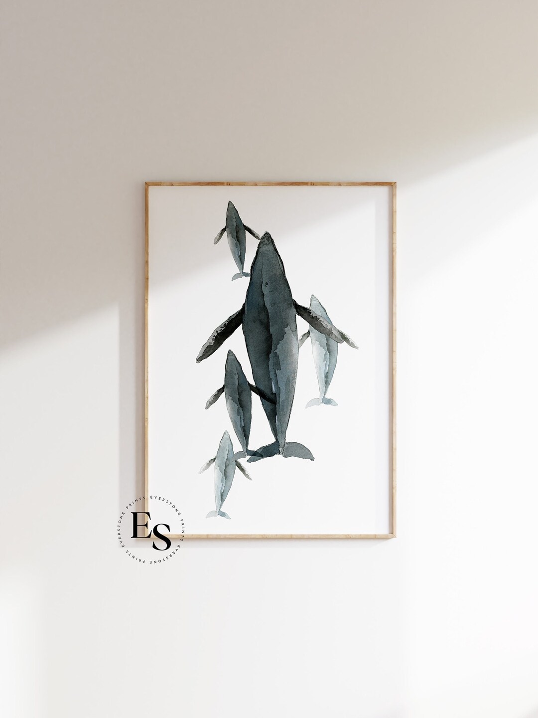 Whale Art Print Sea Animal Art Watercolor Animal Art - Etsy