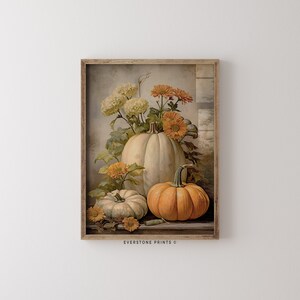 Rustic Fall Wall Decor Printable | Still Life Painting Rustic Fall Art ...