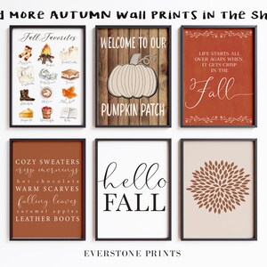 Fall Wall Set of 3 | Fall Prints, Leaves Fall Printable Art, Fall Wall ...