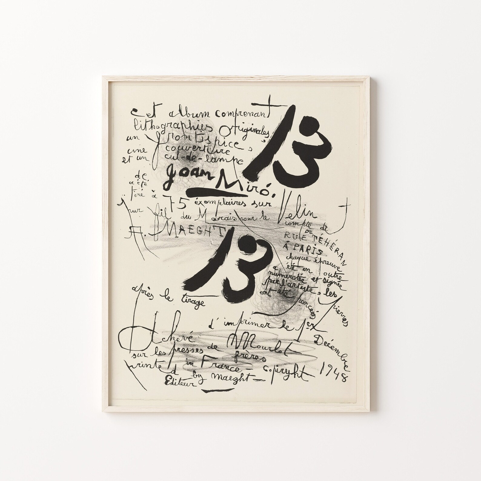 Joan Miro Album 13 Print Joan Miro Poster Exhibition Art - Etsy